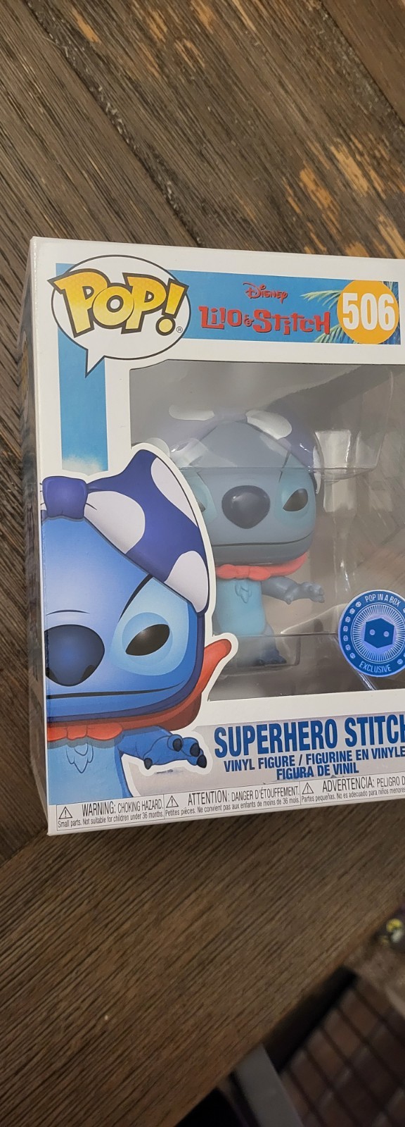Funko Pop! Superhero Stitch #506 Disney's Lilo & Stitch Pop in a Box ...