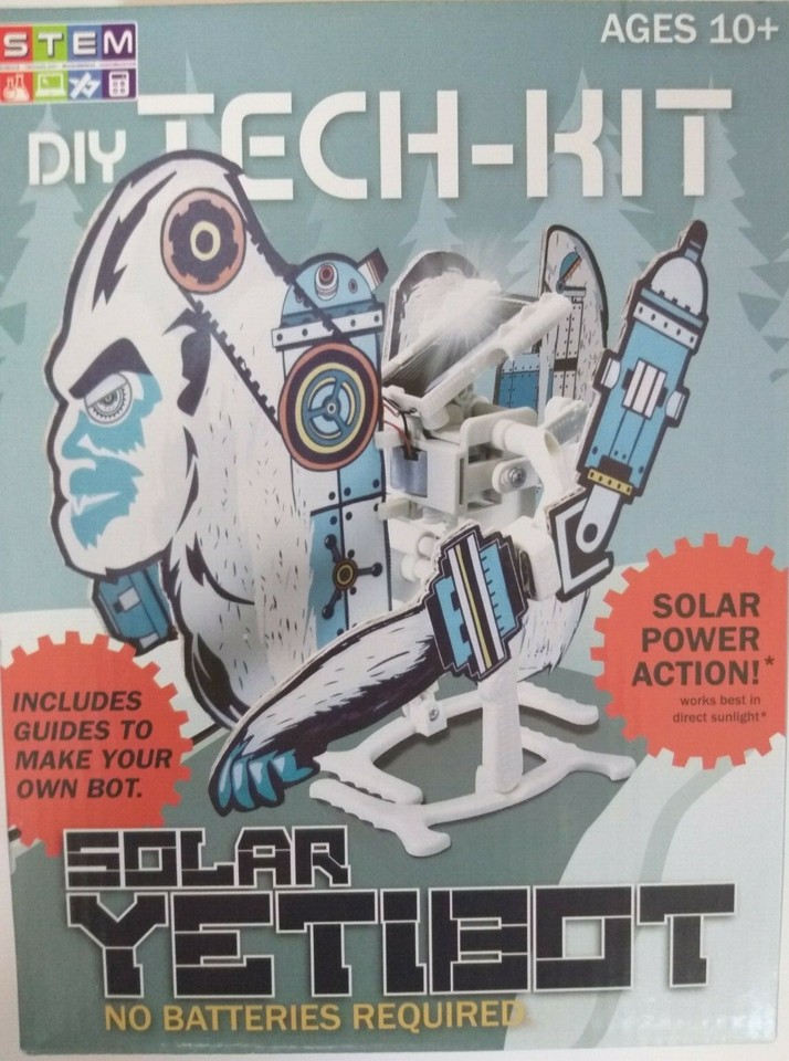 Diy Tech-Kit Solar Yeti Robot Build Your Own Yeti Robot Powered By the ...