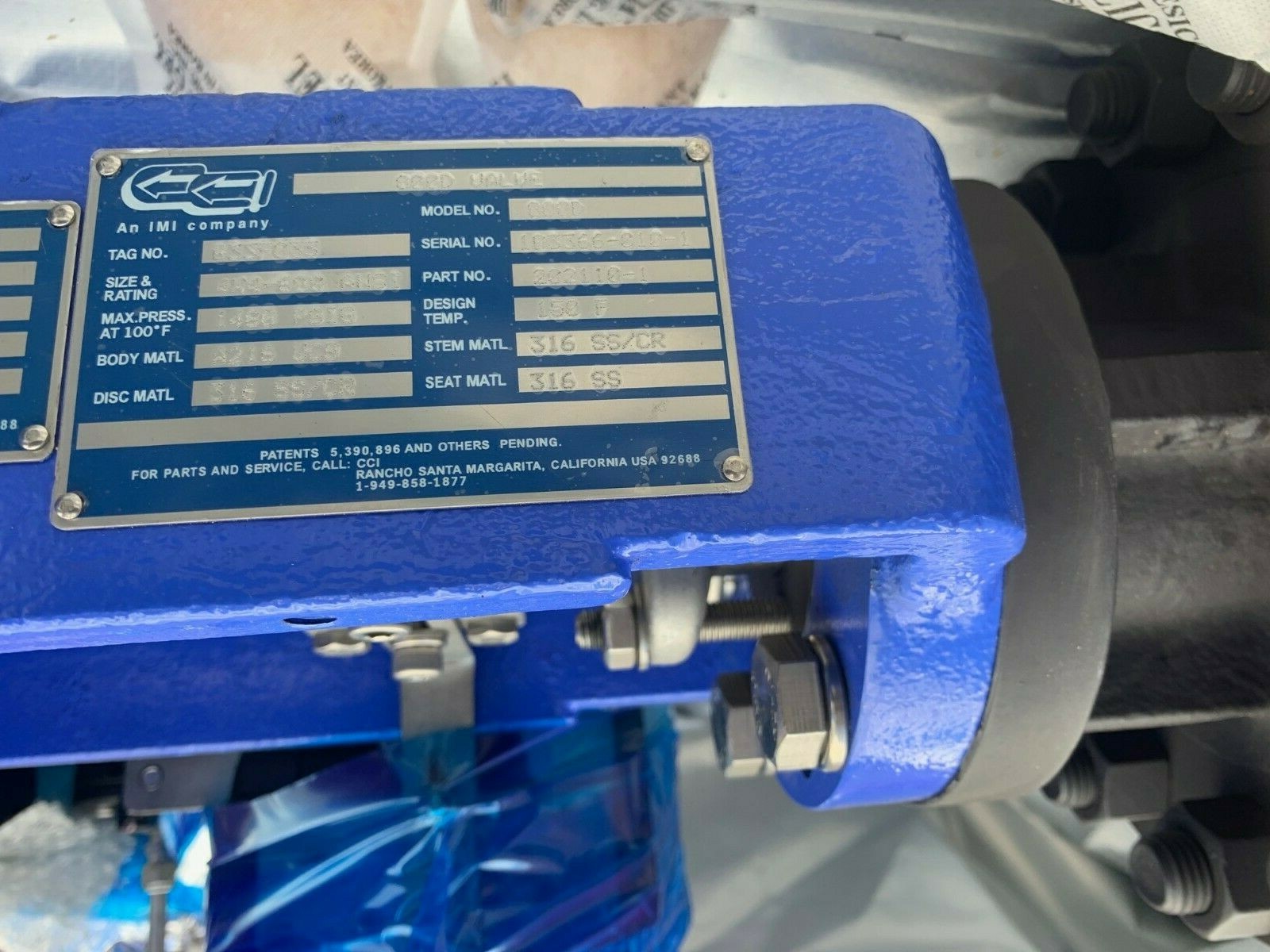 CCI Drag Control Valve Actuator 800D STEAM VALVE NIB | eBay