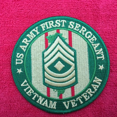 US ARMY 1ST SERGEANT VIETNAM VETERAN PATCH | eBay