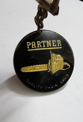 Vintage Keyring PARTNER SAW / quality chain saws Keychain old plastic ...
