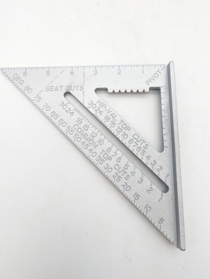 Irwin Tools Rafter Square - Aluminum - 7-Inch (1794464) Silver - NEW | eBay
