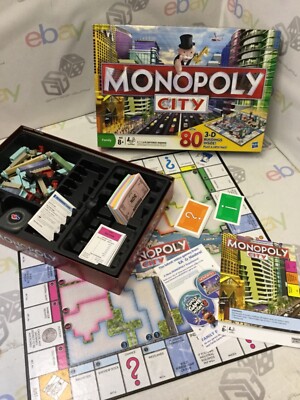 Monopoly City Board Game Hasbro 2008 3D Buildings Complete Superb ...