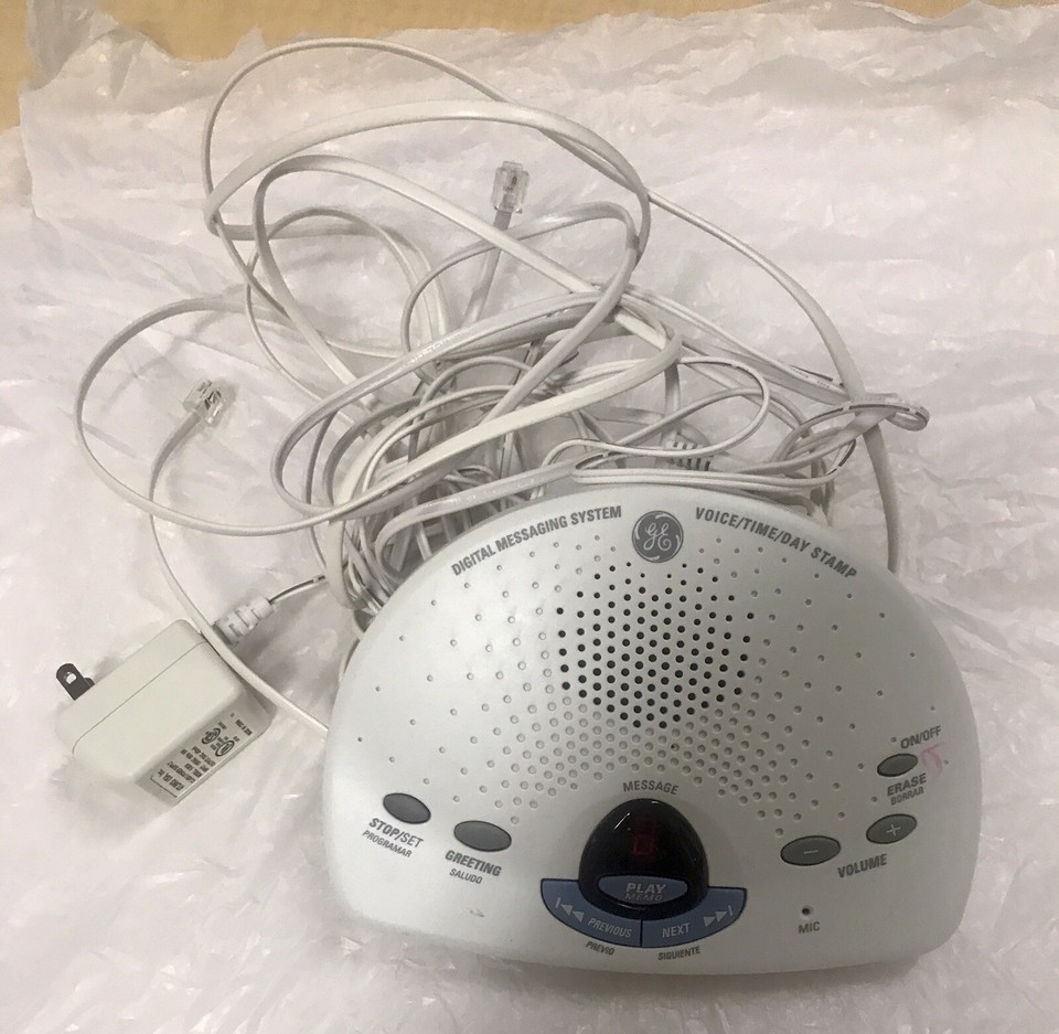 Answering Machine Vintage 29878GE1-A Digital Message System GE Time ...