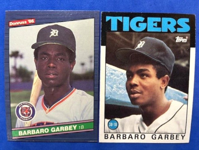 MLB - Barbaro Garbey 1986 Donruss & 1986 Topps Baseball - Tigers | eBay