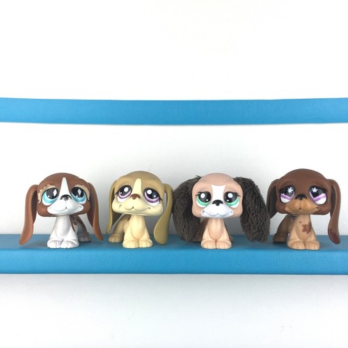 Lot 4 Littlest Pet Shop Basset Hound Dog 502 1465 2413 665 / LPS Set | eBay