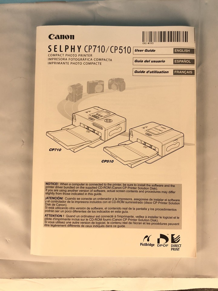 Canon SELPHY CP510 Digital Photo Thermal Printer Boxed | eBay
