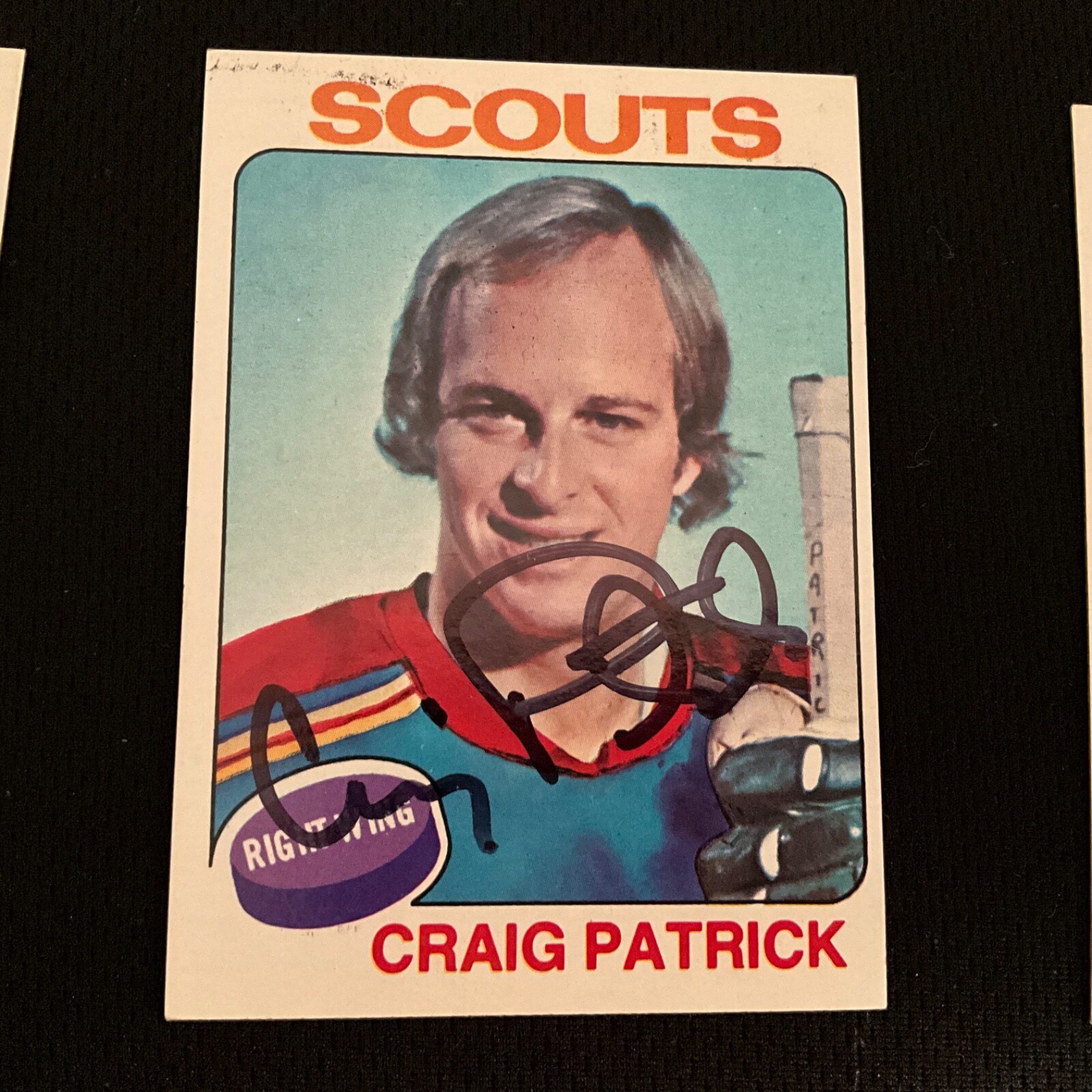 Autographed 1975-76 CRAIG PATRICK. HOF. **J-1 | eBay