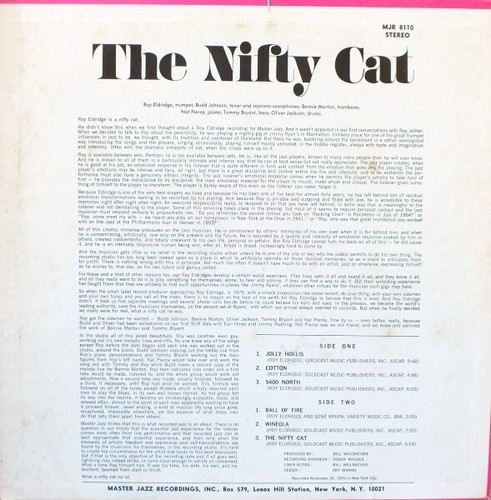 Roy Eldridge Sextet - The Nifty Cat (LP, Album) (Very Good Plus (VG+ ...
