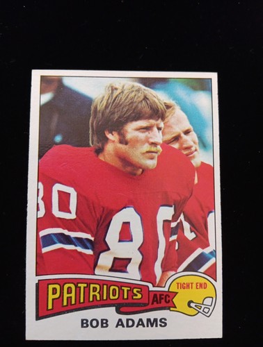 1975 TOPPS FOOTBALL #407 Bob Adams Pacific NEW ENGLAND PATRIOTS EX A | eBay