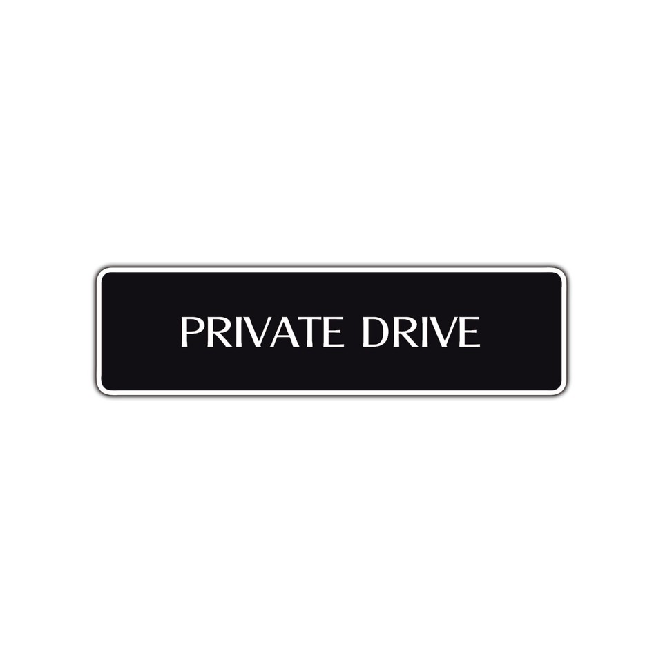 Private Drive Street Sign For Private Property Decor Aluminum Metal ...