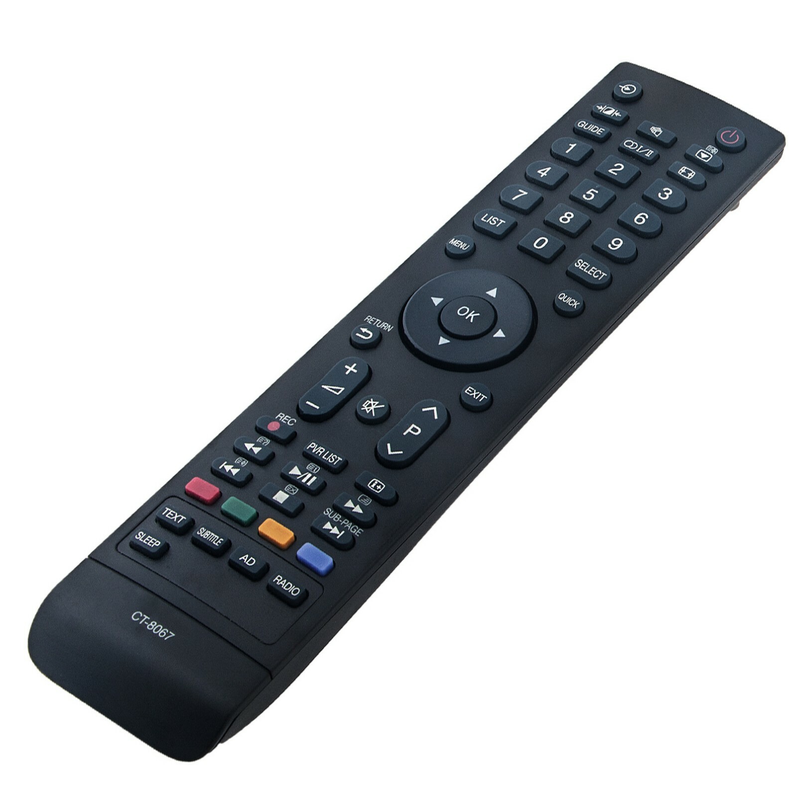 CT-8067 Replace Remote for Toshiba TV 32L3650 24L3656 40L3650 43L3650 ...