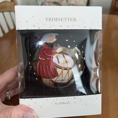 Dillards Trimsetter Boxed Ornament NEW In Box Little Drummer Boy Ball ...