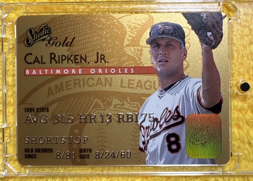 🔥🔥Cal Ripken Jr Studio Gold Mint Baseball Card #8 Of /50 CLEAN T127 | eBay