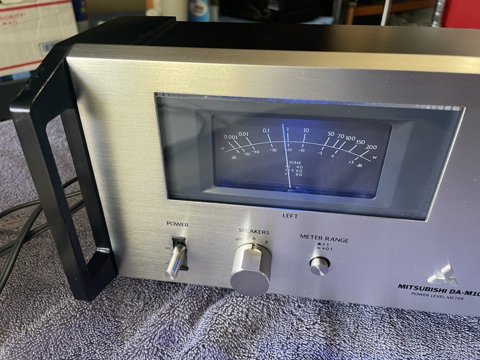 #2 MITSUBISHI POWER LEVEL METER / MODEL DA-M10 / TESTED AND WORKING ...