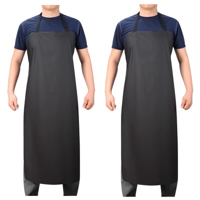 Vinyl Rubber Waterproof Apron, 41.5''Chemical Resistant Apron for ...