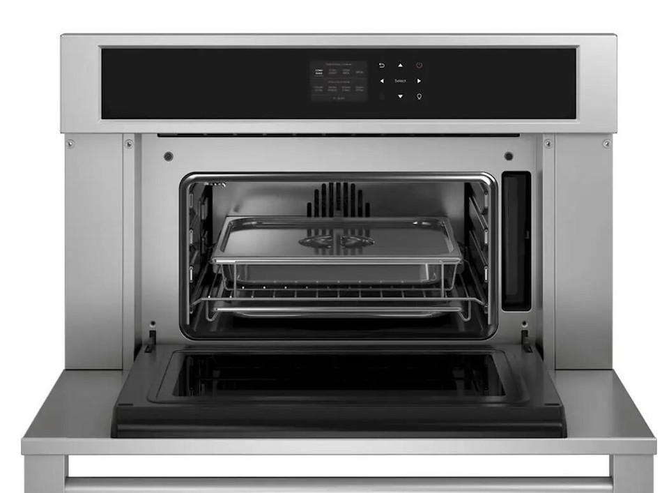 GE Monogram Stainless 30" Electric 1.3 Cu. Ft. Steam Wall Oven ...
