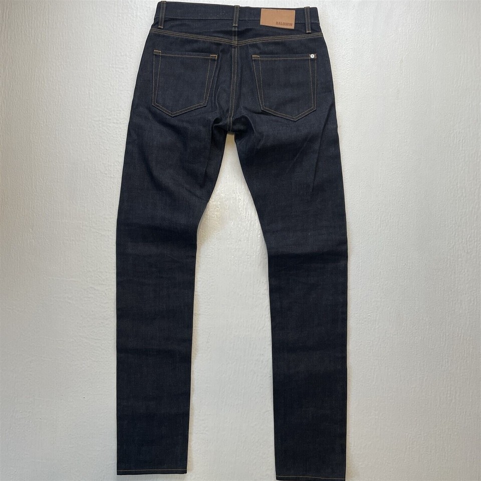 NEW Baldwin 30x36 The 76 Slim Skinny Japan Rinse Selvedge Denim Mens ...