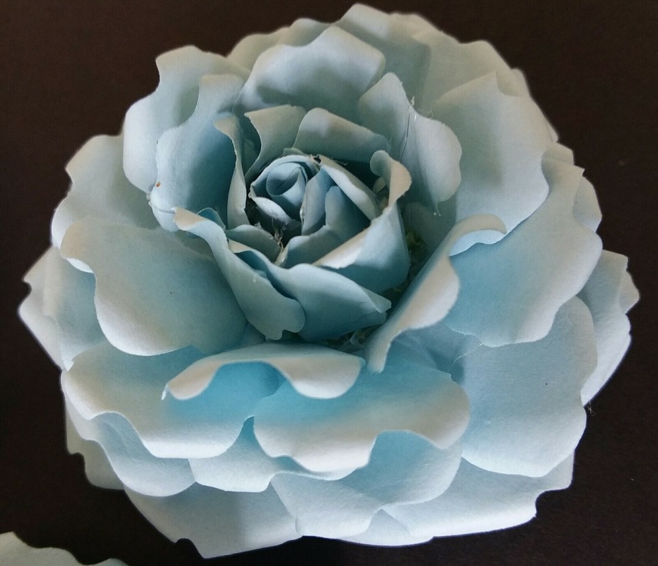Roses Paper Flowers 3-D Handcrafted Wedding Party DIY Decor Craft ...