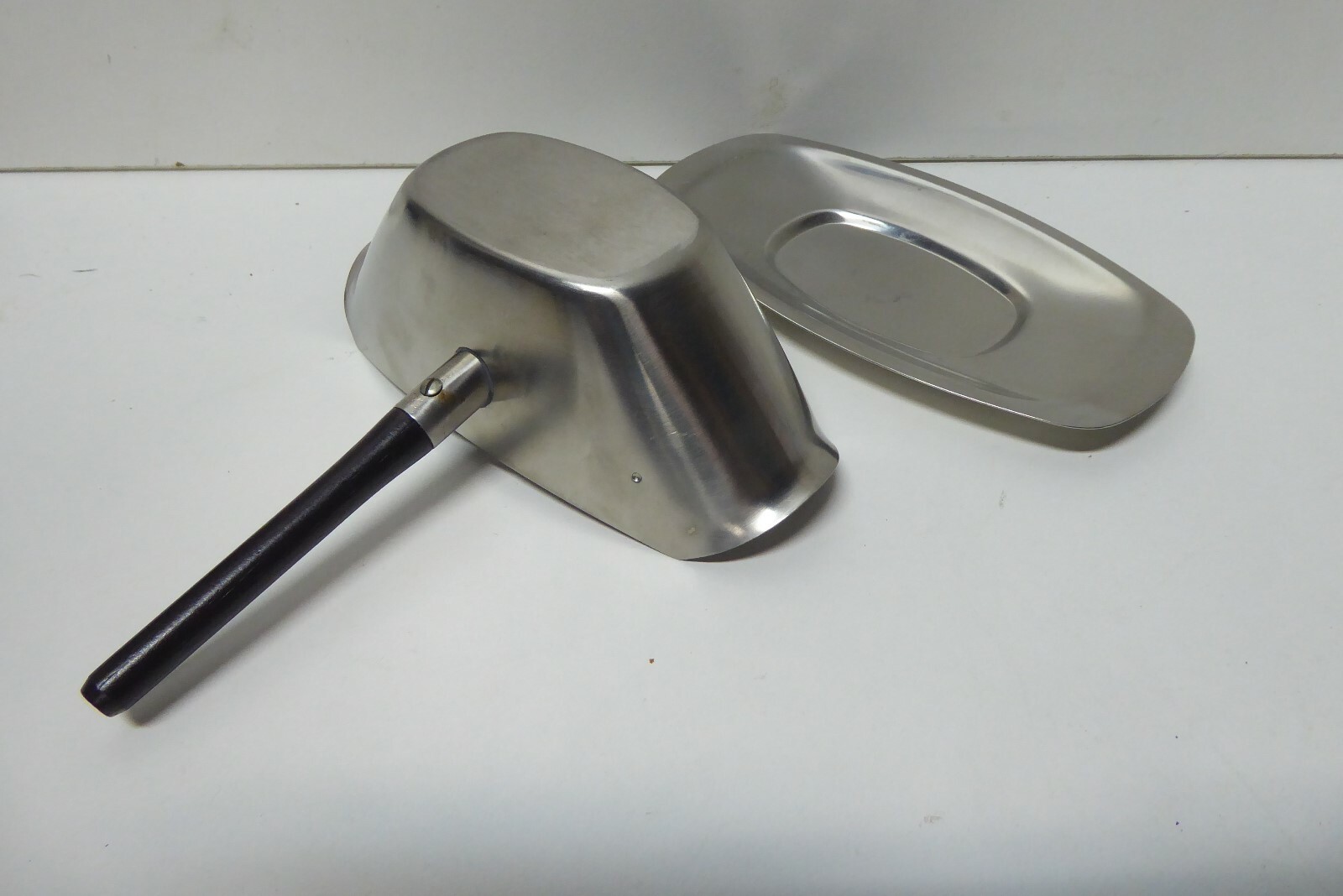 LETANG REMY FRANCE 18/10 INOX STAINLESS STEEL GRAY BOAT JUG EBONISED ...