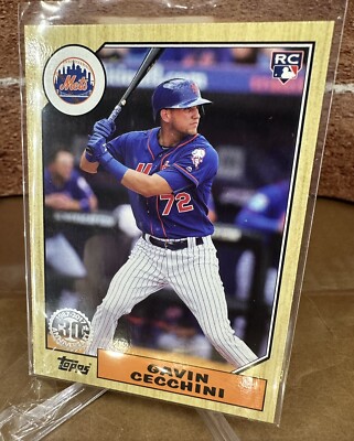 2017 Topps Series 2 ‘87 Baseball - Gavin Cecchini - Rookie - Mets - #87 ...