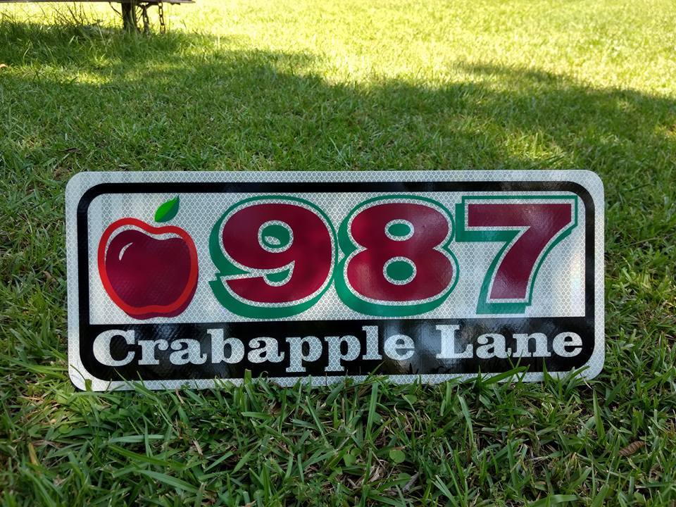 Custom Reflective Address Sign (Address Express USA) | eBay