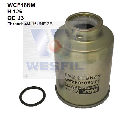 WESFIL FUEL FILTER for HILUX LN 5L LANDCRUISER HDJ 1HDFTE 1HDT 1HDFT ...