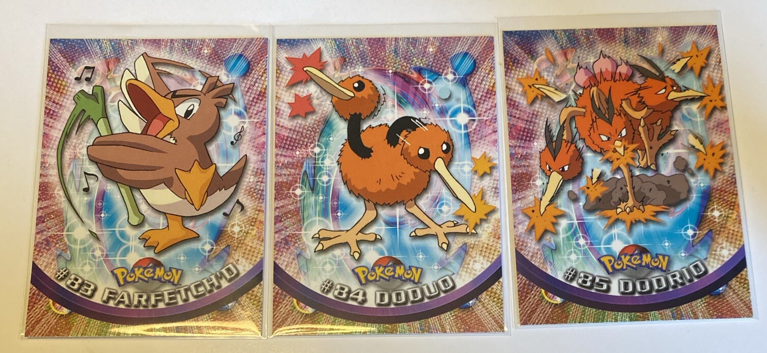 Farfetch’d #83 Doduo #84 Dodrio #85 Topps Pokemon Card Set | eBay