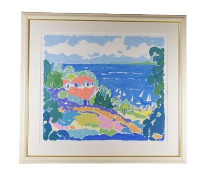 JOHN BOTZ "Laguna Beach II" Silkscreen Art Print Signed and Framed ...