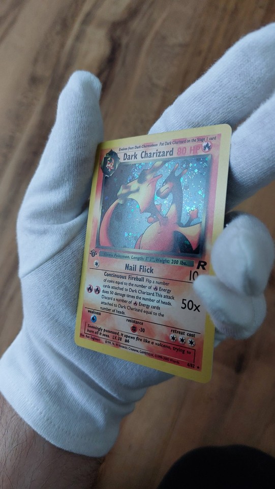 Dark Charizard 1st Edition Holo 4/82 Pokemon Team Rocket Set 2000 ...