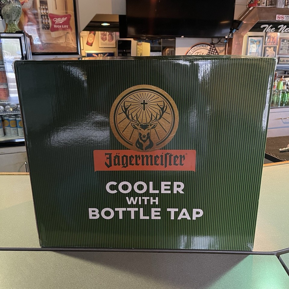 Jagermeister Bottle Tap Cooler Ice Cold Shots Dispenser Tailgate Bar ...