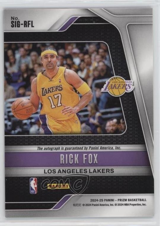 2024-25 Panini Prizm Signatures Rick Fox #SIG-RFL Auto | eBay