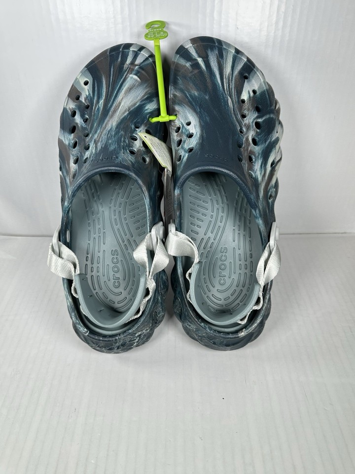 Size 12 Crocs Echo Marbled Clog Black Sand Men Slip On Casual Sandal ...