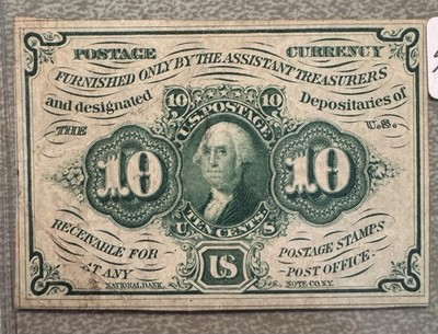 1862 U.S. 10-cent Postage Currency note (First Issue) | eBay