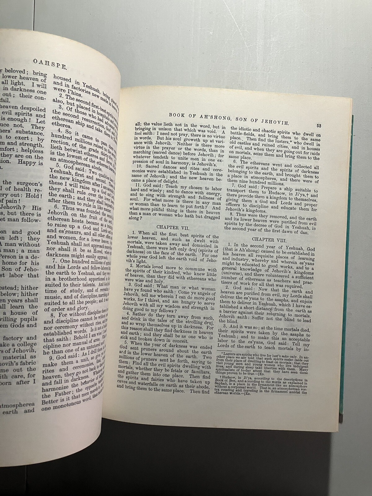 OAHSPE A New Bible Words of Jehovih Ray Palmer Facsimile Edition 1960 ...