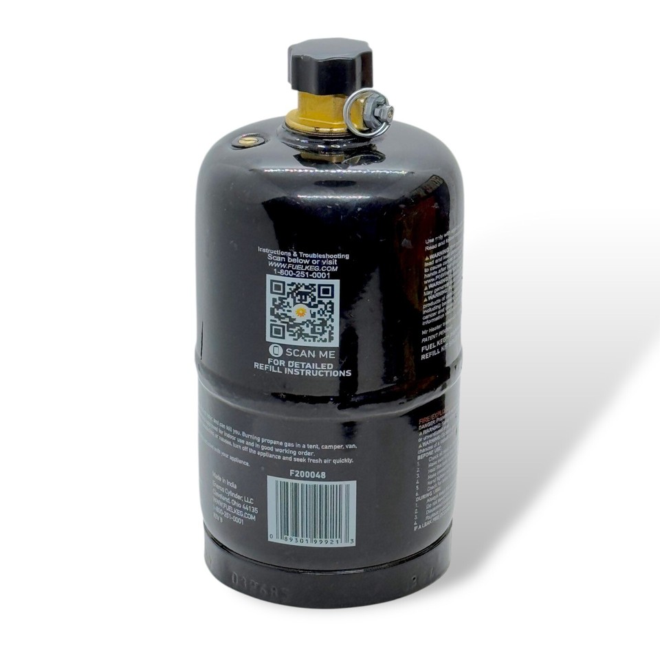 Fuel Keg. - 1 lb. / 16 oz. Empty Refillable Propane Tank – DOT ...