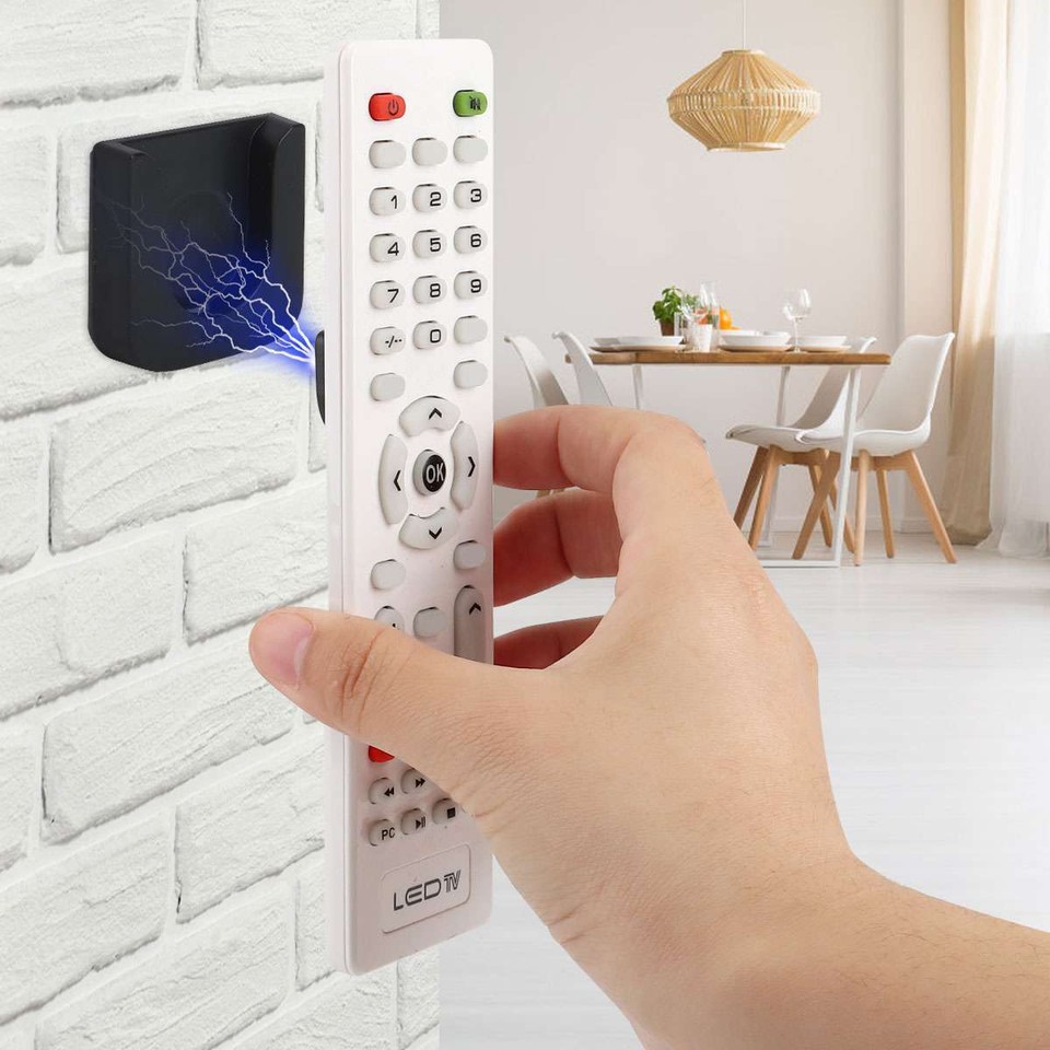 1/2/4Pcs Magnetic Remote Control Holder for Wall Self-Adhesive Remote ...