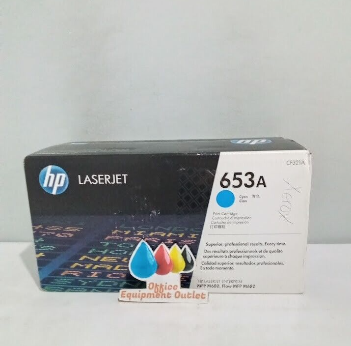 HP 653A Cyan Original LaserJet Toner Cartridge, CF321A 886112501136| eBay