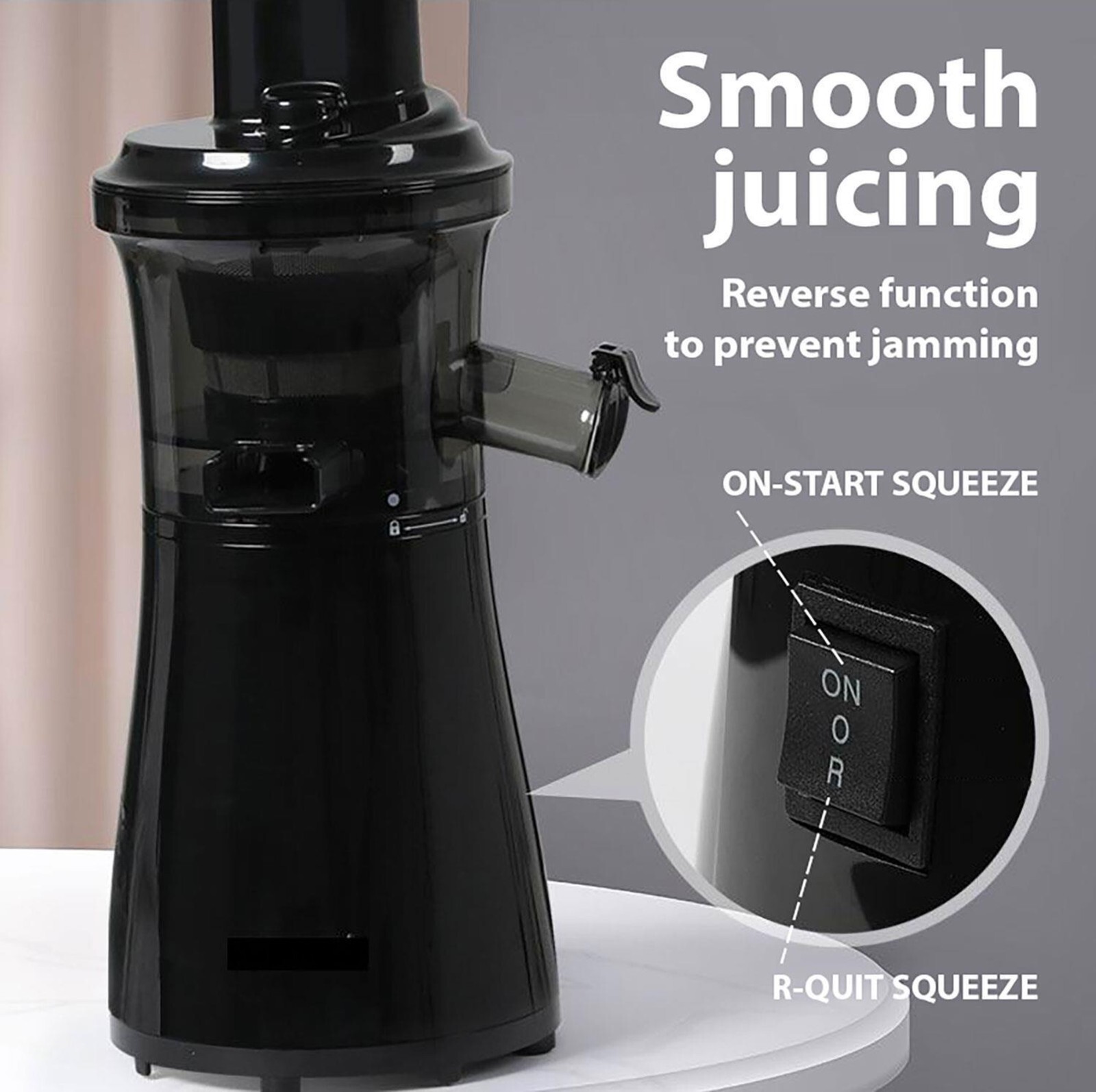 Taylor & Brown Slow Masticating Juicer Extractor for Vegetables Fruit ...