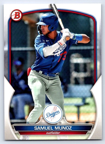 2023 Bowman Draft #BD-102 Samuel Munoz Los Angeles Dodgers BASEBALL ...