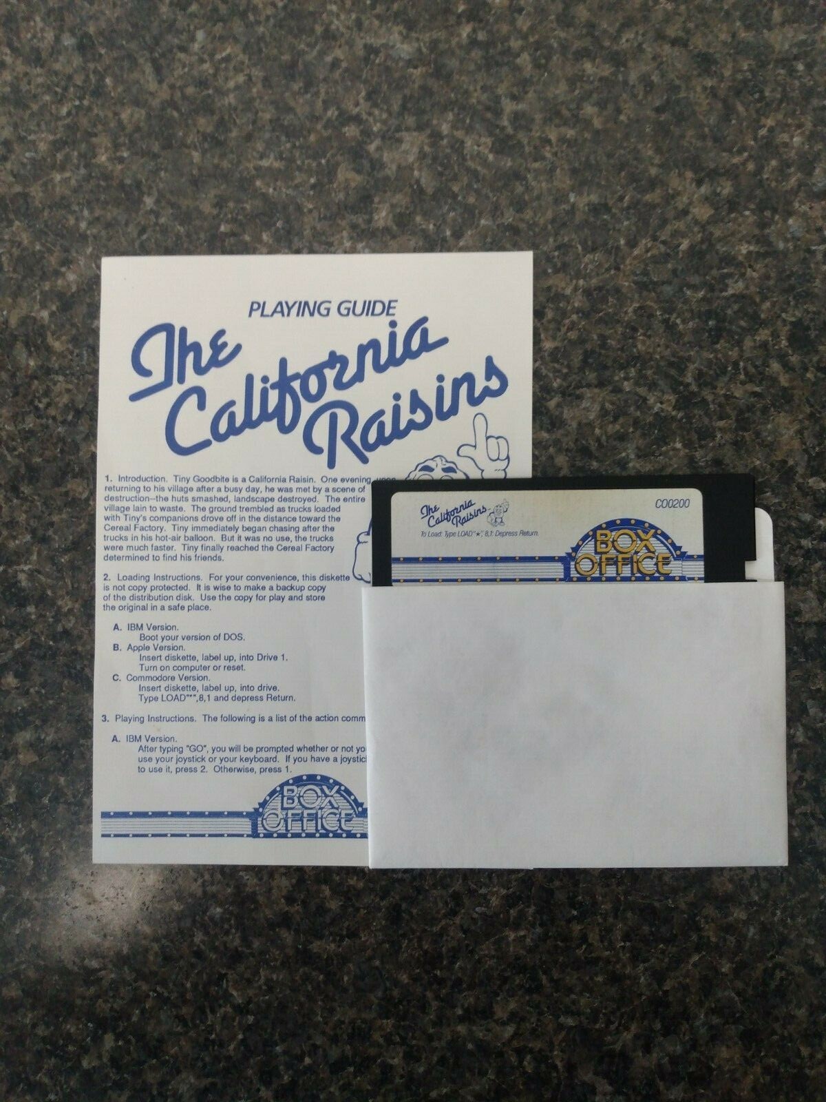 Commodore 64 The California Raisins Game | eBay