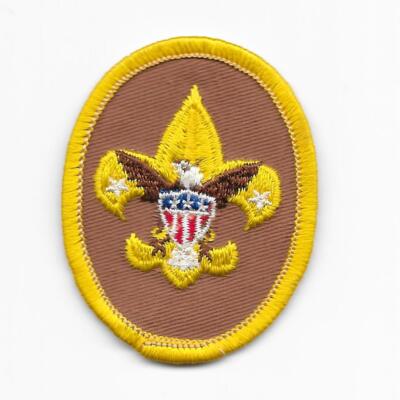 Tenderfoot Rank Patch 1973-1974 TFB-1-7-03 Clear Waffle PB Boy Scouts ...