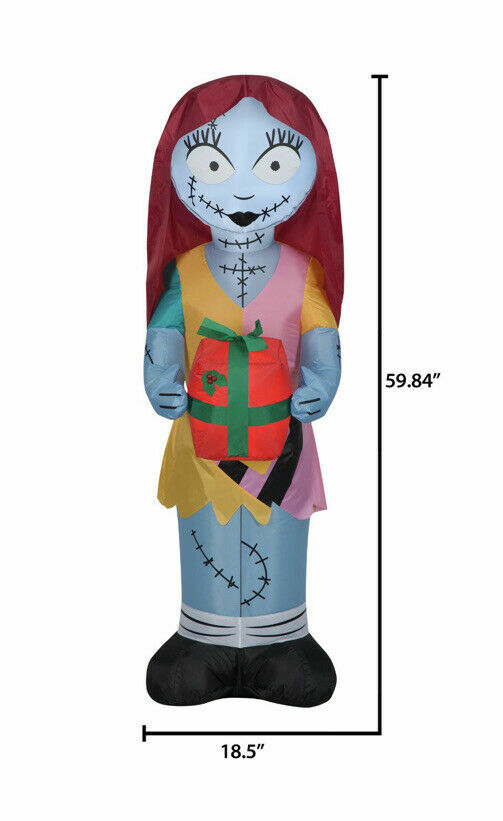 5' Disney SALLY NIGHTMARE BEFORE CHRISTMAS Lighted Airblown INFLATABLE ...