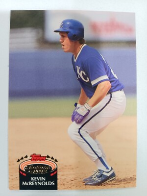 KEVIN McREYNOLDS KANSAS CITY ROYALS 1992 TOPPS STADIUM CLUB BASEBALL ...