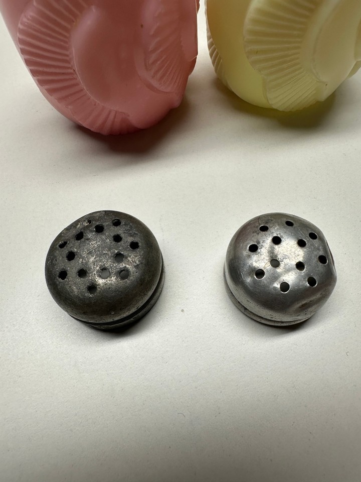 Dithridge Sunset Pattern Glass Salt Pepper Shaker Uranium | eBay