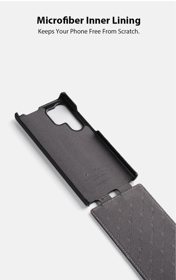 Genuine Leather Flip Case For Samsung Galaxy S25 S24 Ultra Plus ...