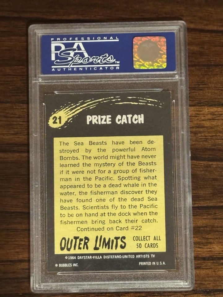 1964 OUTER LIMITS #21 PRIZE CATCH PSA 8 Only 5 Graded Higher!! Sharp ...
