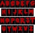 26pcs Halloween Letter Stencils Alphabet 6 Inch, Bleeding Style | eBay