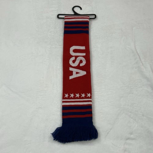 USA America Soccer Logo Eclipse Red Winter Country Acrylic Scarf Scarve ...