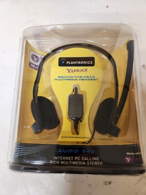Plantronics Yahoo Audio 340 - Behind The Head Multimedia Headset | eBay